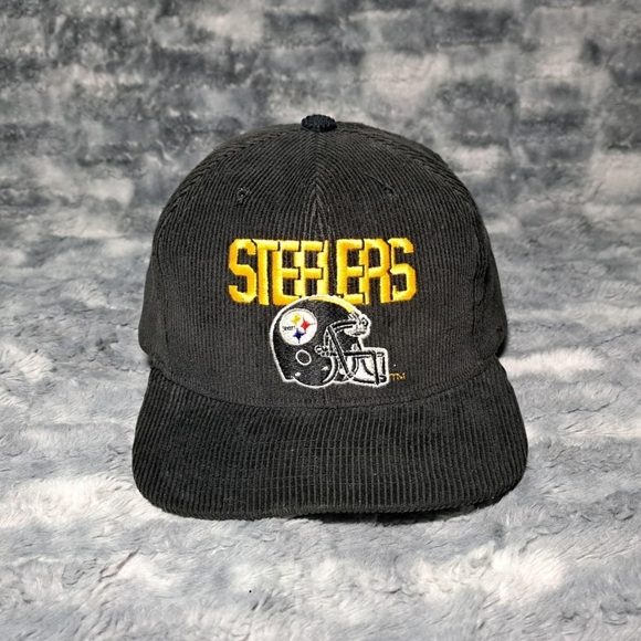 NFL | Accessories | Vintage Corduroy Pittsburgh Steelers Snapback Hat ...